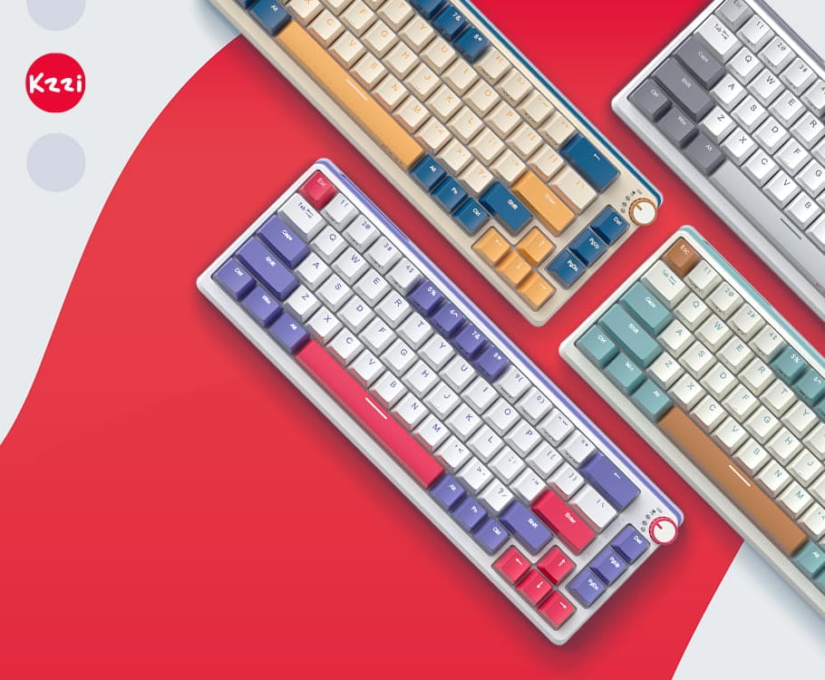 Kzzi Keyboard Stylish Mechanical Keyboard For Office Gaming All-in-one ...
