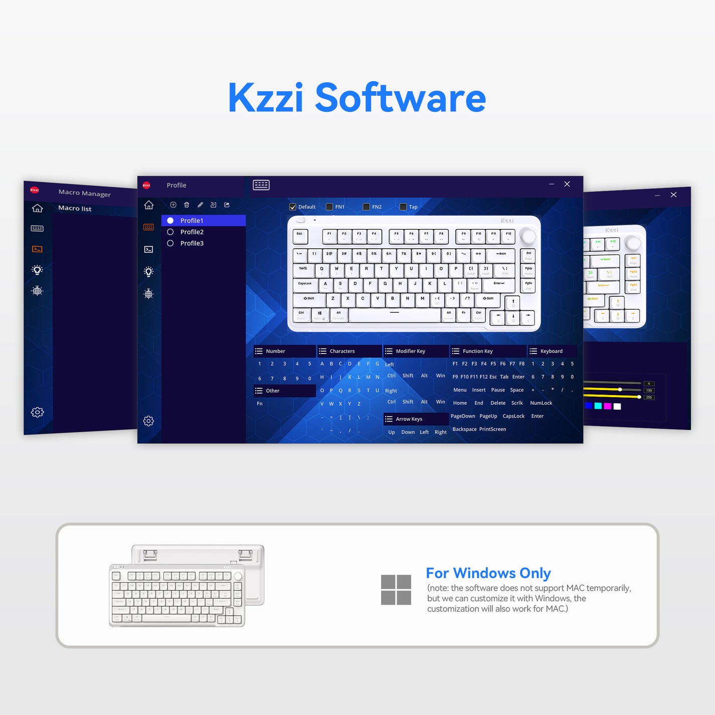 Kzzi i75v2 Low profile Keyboard – Kzzi store