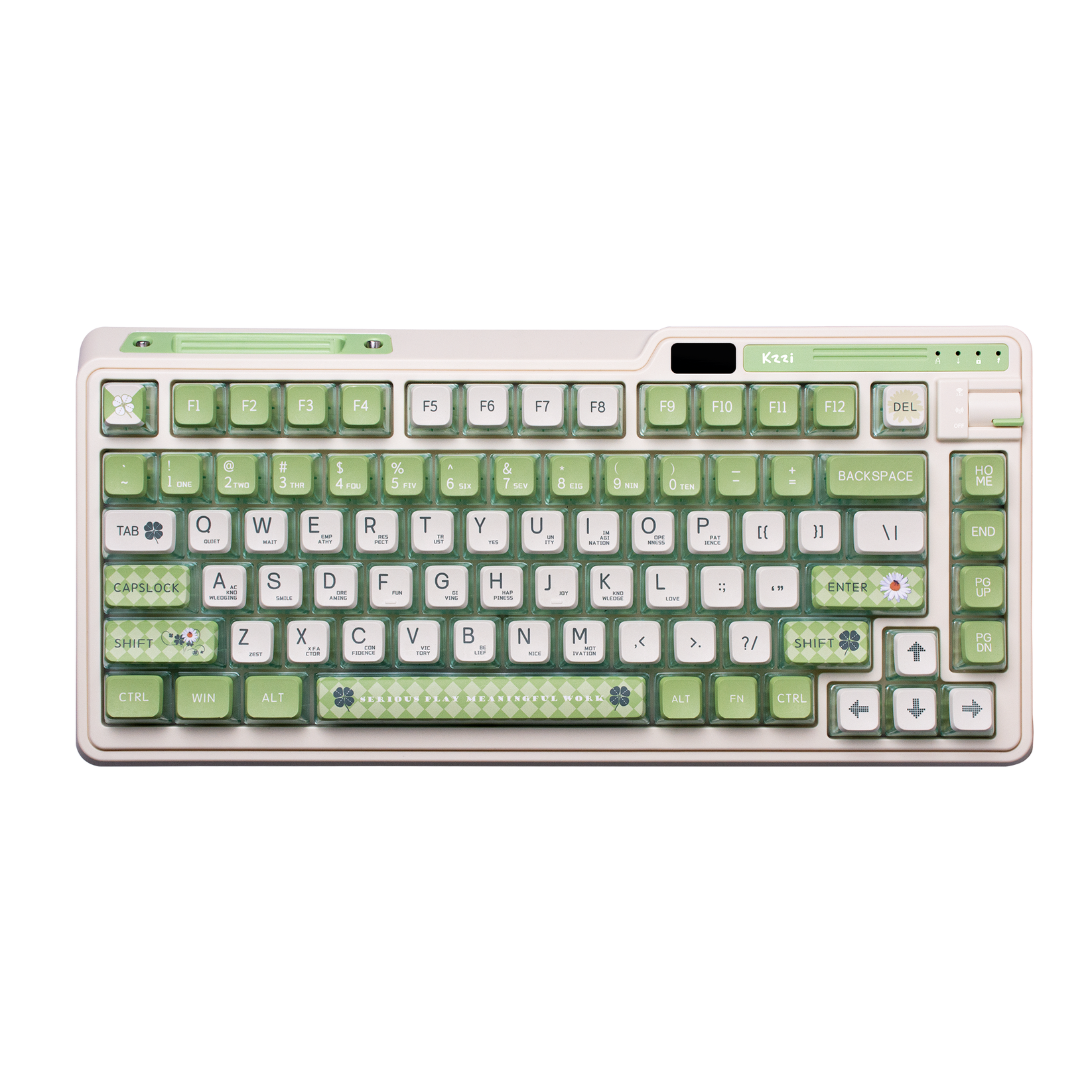 Kzzi k75 Dazzling Pudding Keycap Mechanical Keyboard – Kzzi store