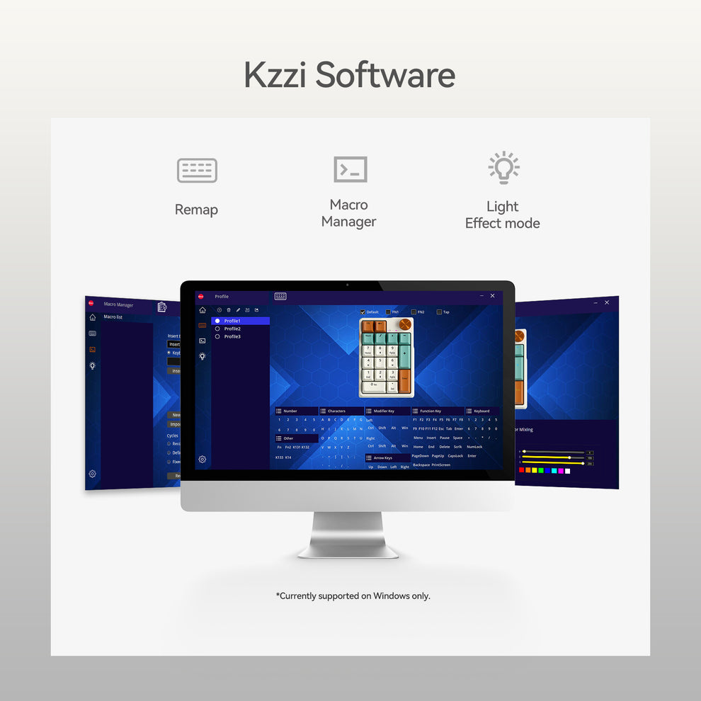 KZZI K20 Multi-function Knob Mechanical Keeboard Numpad – Kzzi store