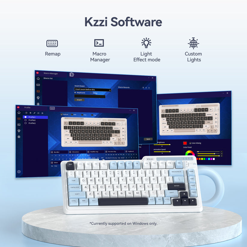 Kzzi K75v2 75% Keyboard for Gaming Office – Kzzi store